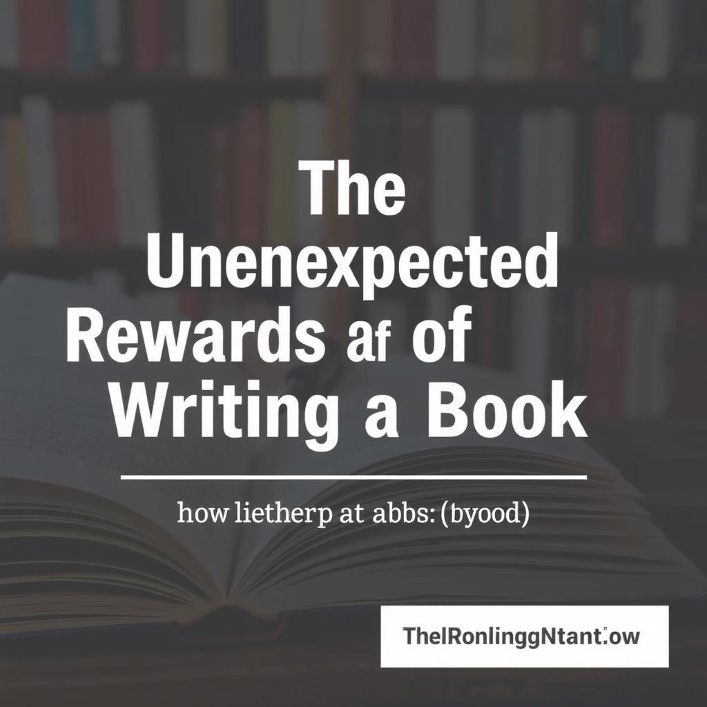 "The Unexpected Rewards Of Writing A Book (Beyond Money And Fame ...